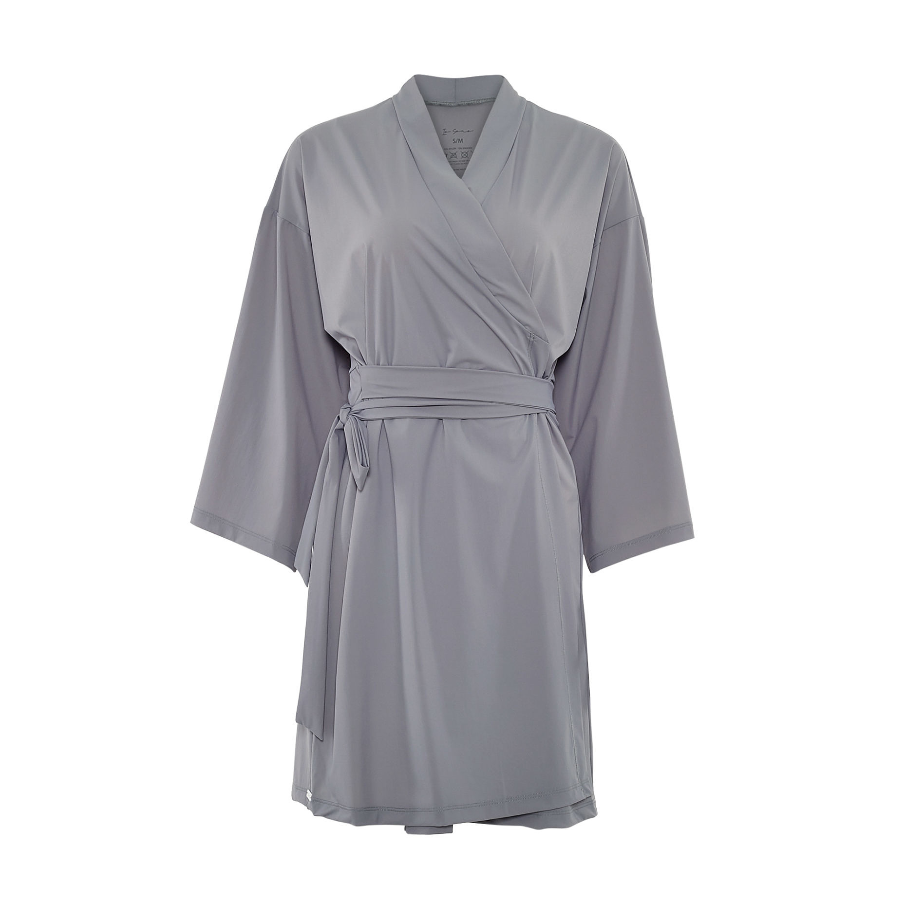 Phoebe Silky Robe - Grey - Io Sono