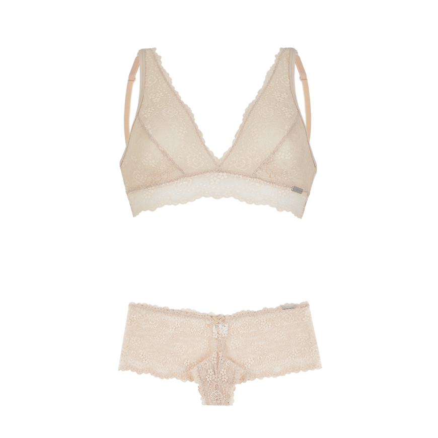 Roxie Bralette & Cheeky Set - Sand - Io Sono